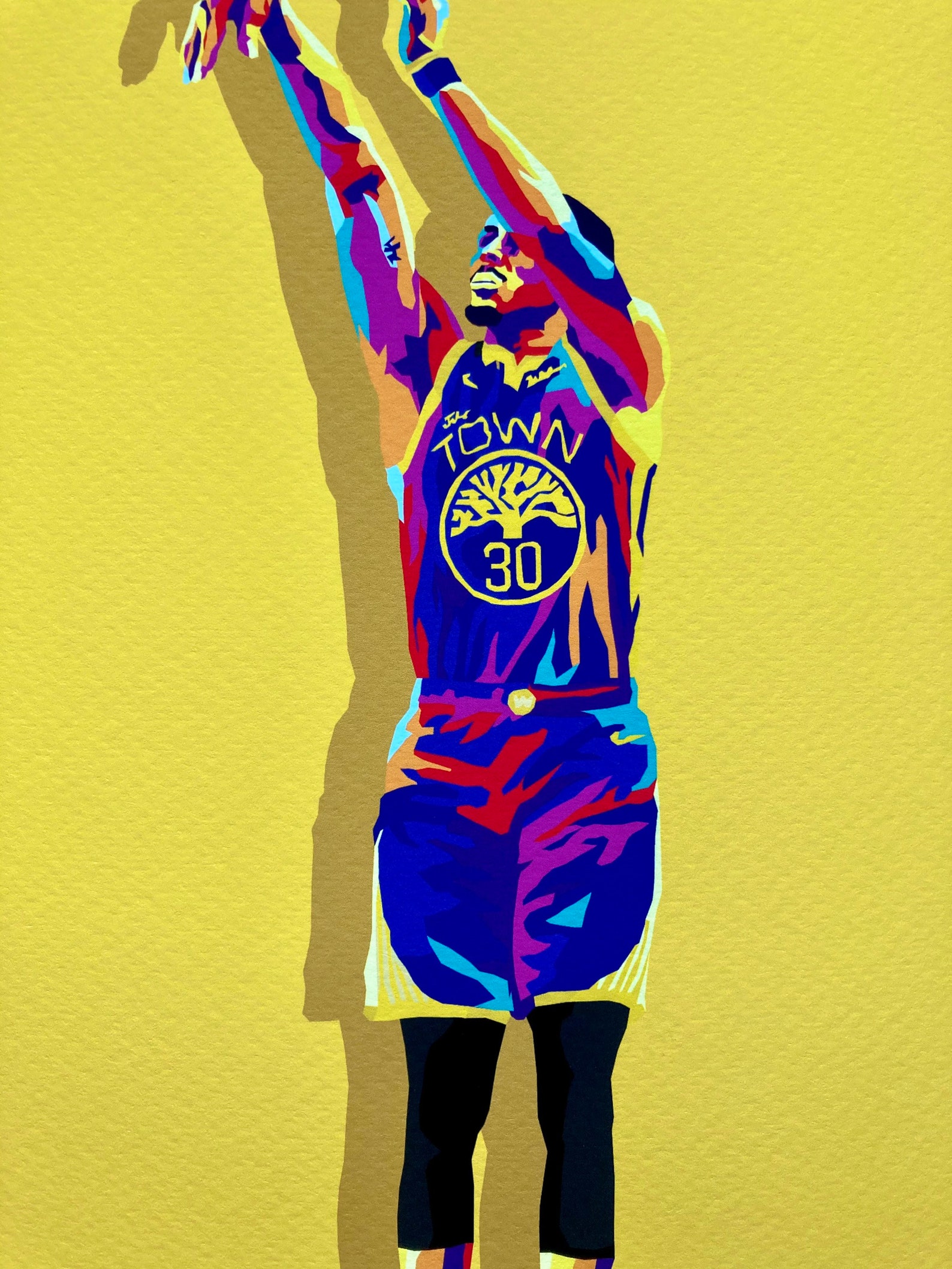 Steph Curry Art 8x10 Print - Etsy