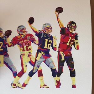 Tom Brady Evolution Art 13x19 Print - Etsy