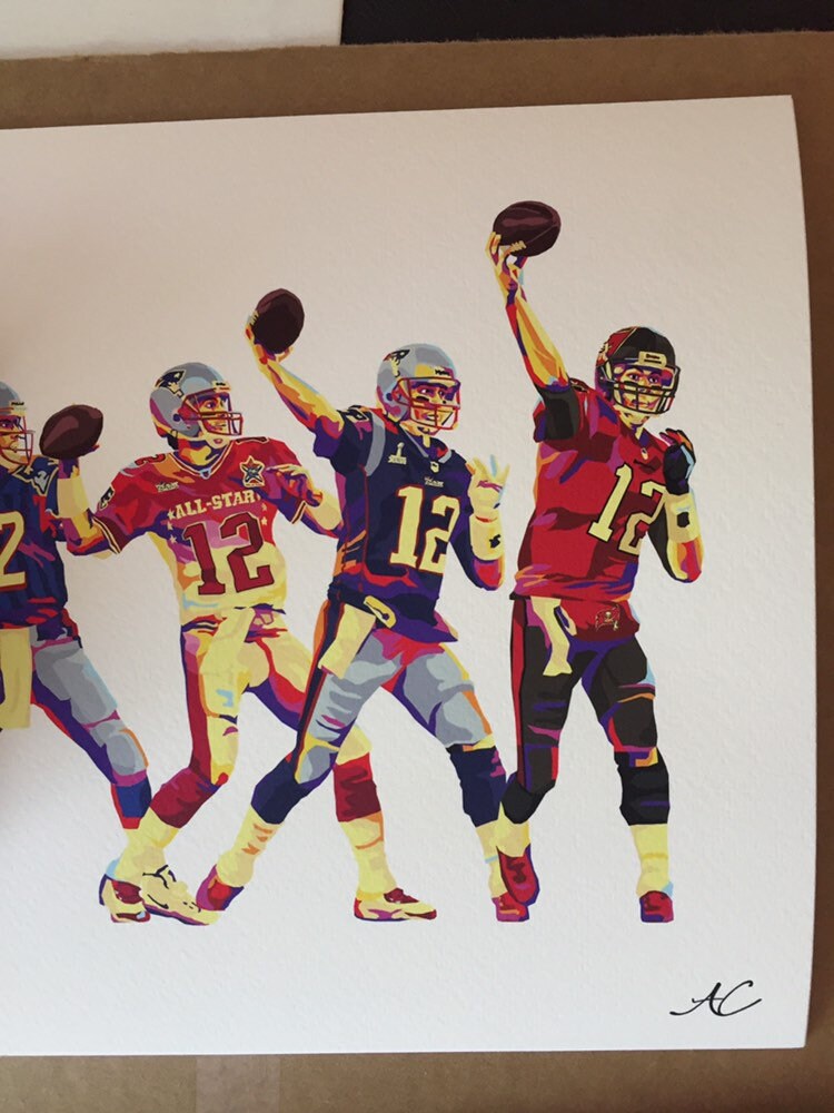 Tom Brady Evolution Art 8x10 Print - Etsy Canada