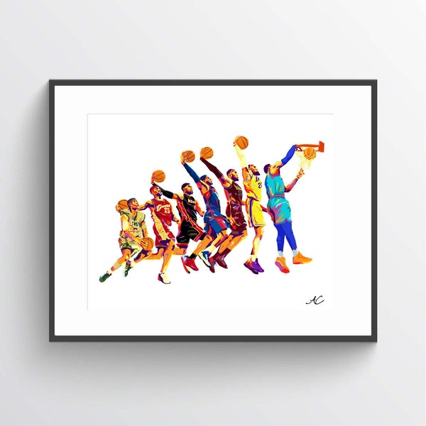 Lebron James Art - Etsy