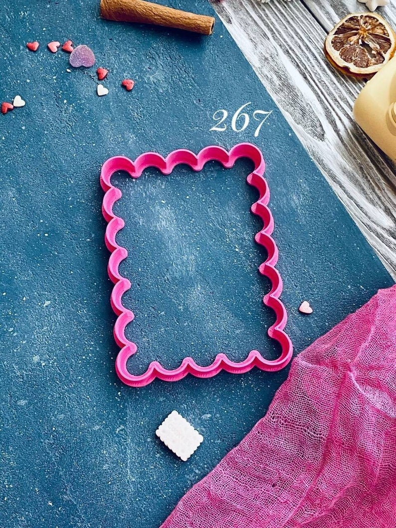 Rectangle Cookie Cutters, 4 Sizes Digital File for 3D Printer. Basic Cutters Shape. Instant ...