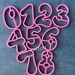 Set of Number Digital STL Files Download Number Cookie Cutters 9cm ...