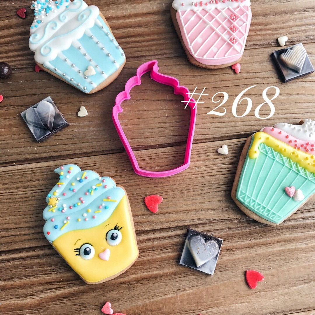Digital Download Cupcake Cookie Cutter. Stl File. Food Cookie Cutter ...
