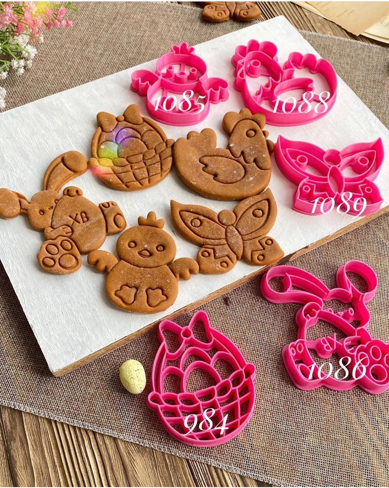 Busket Stamp Cookie Cutter Digital STL Files Download 3.5inch, 9cm ...
