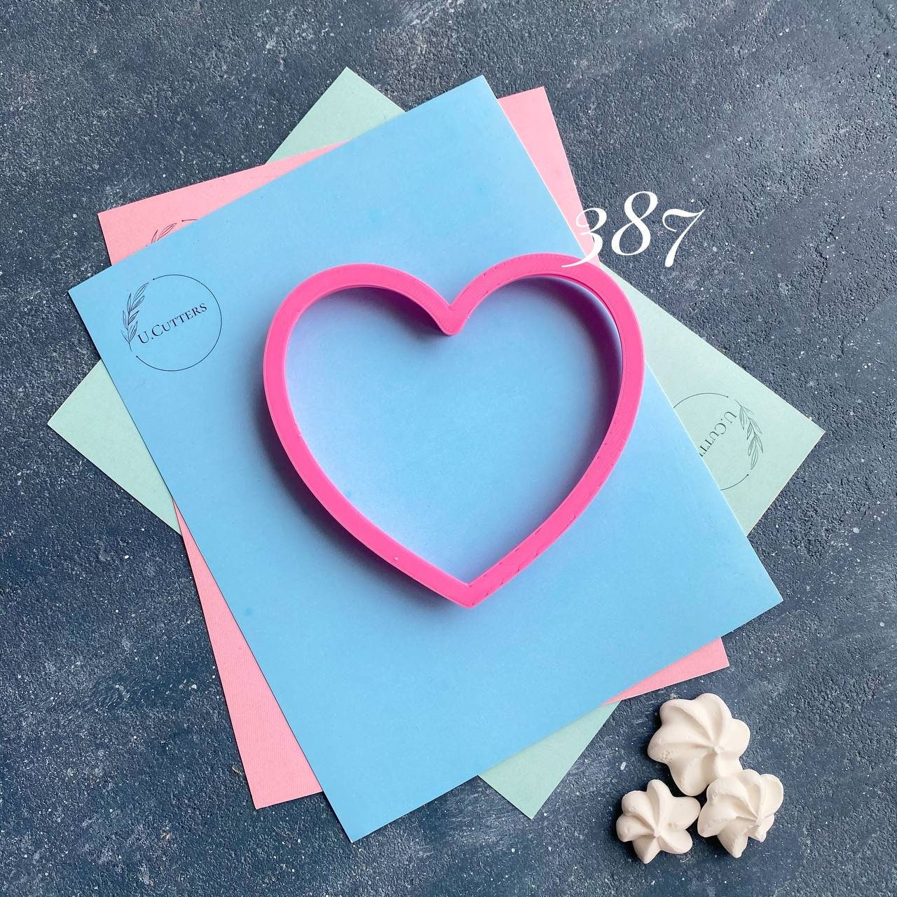 Set of 3 Sizes Heart Digital STL Files Cookie Cutter Downloads Heart ...