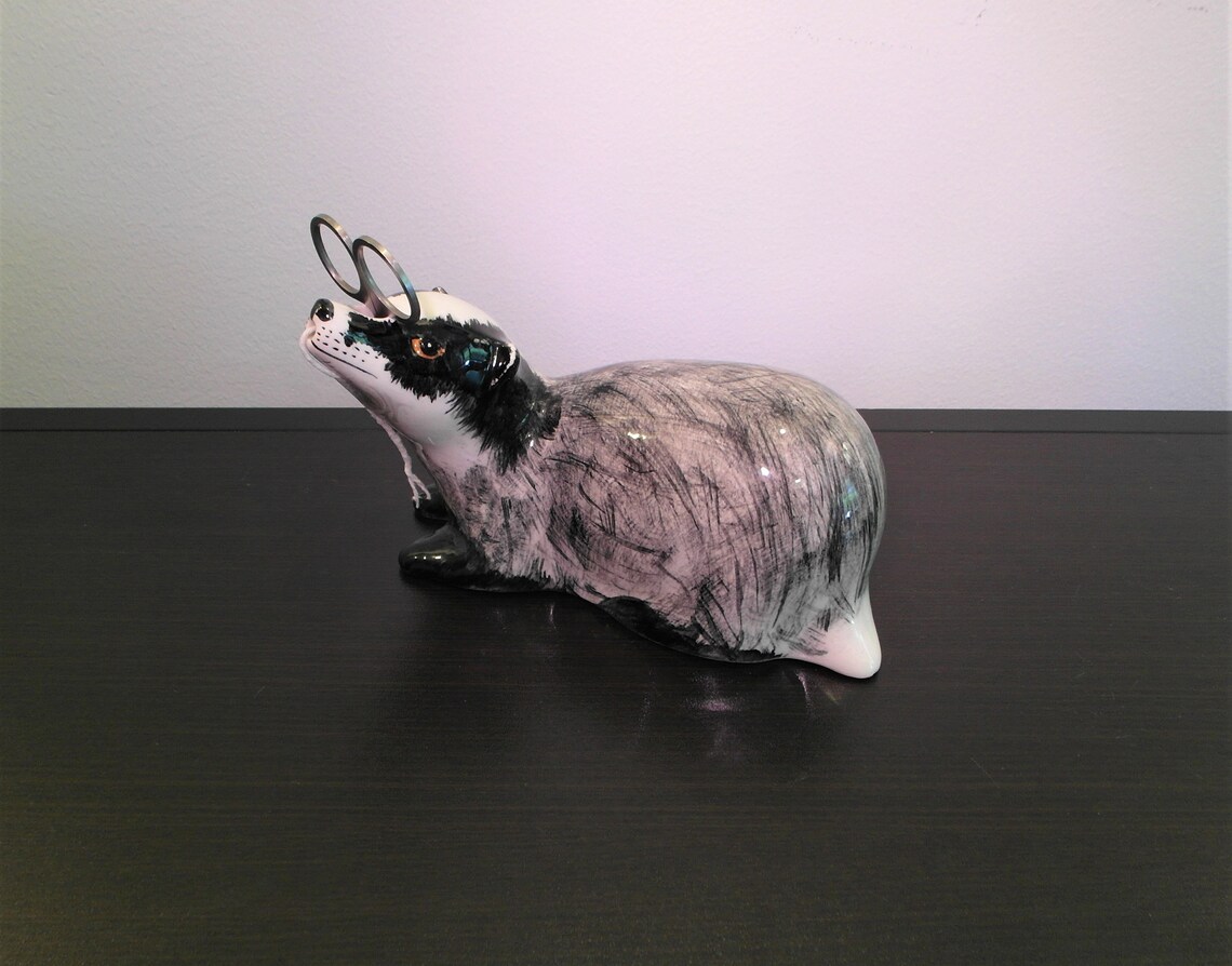 Babbacombe Pottery Ceramic Badger String & Scissor Holder | Etsy