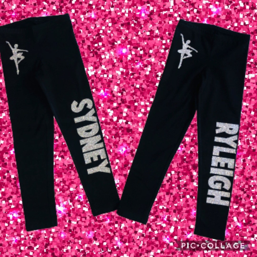 Custom Girls Name Leggings - Etsy