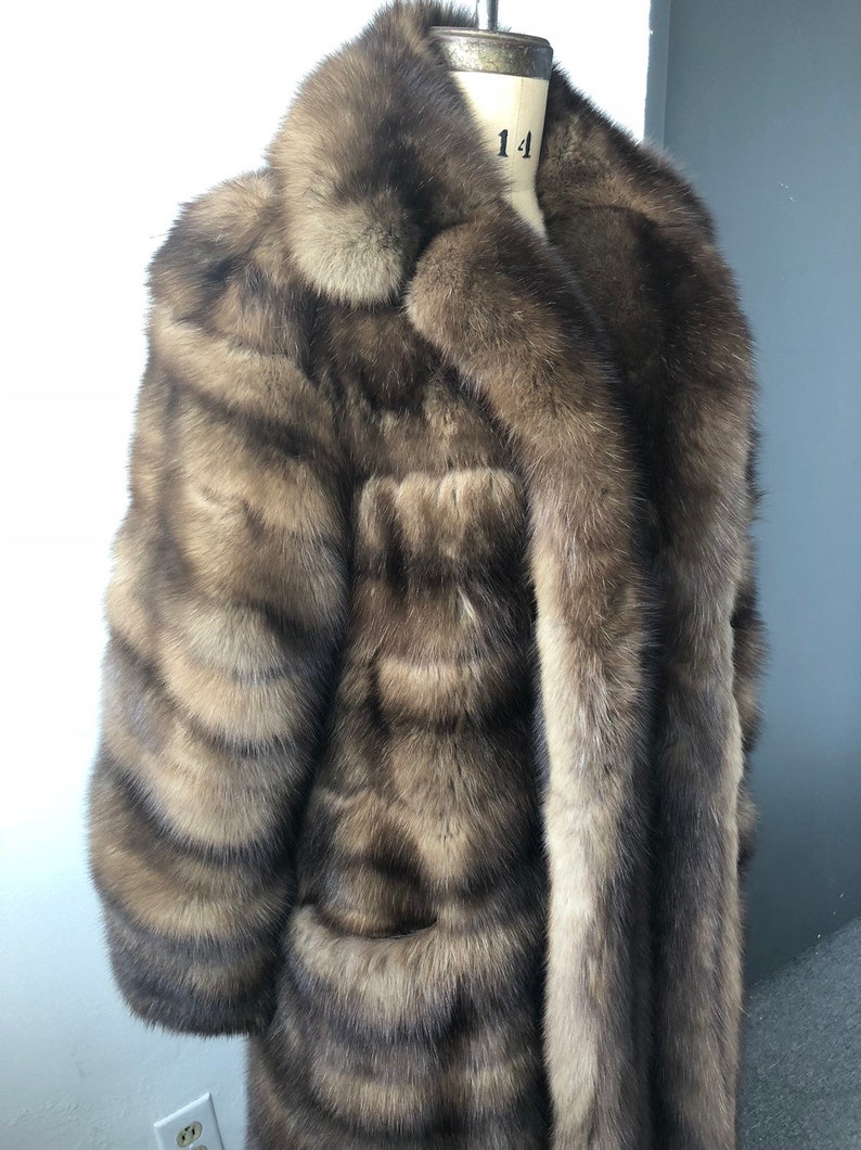 Manteau En Fourrure De Zibeline Russe Barguzin Princesse Etsy