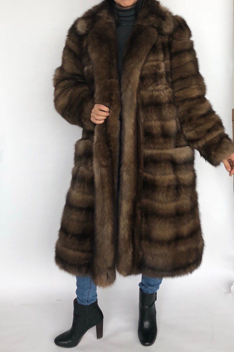 Manteau En Fourrure De Zibeline Russe Barguzin Princesse Etsy