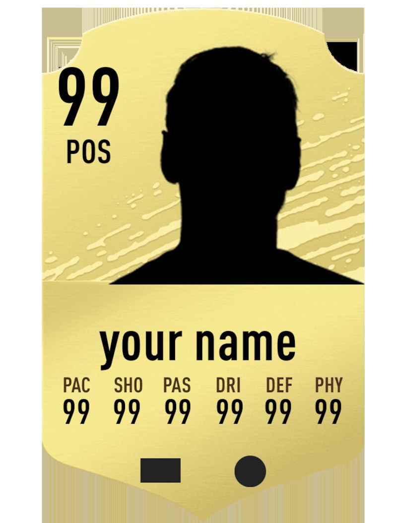 FIFA Card 2024 Template Editable PNG or SVG Fut Card 24 - Etsy