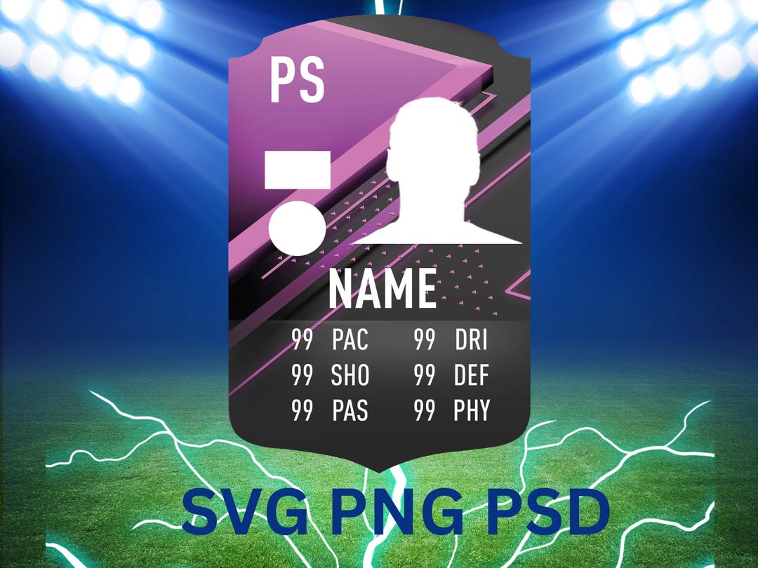FIFA Cards 2024 PSD Downloadable Cards PSD Fifa Cards Editable Instant ...