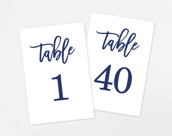 Double Sided Table Numbers | Etsy