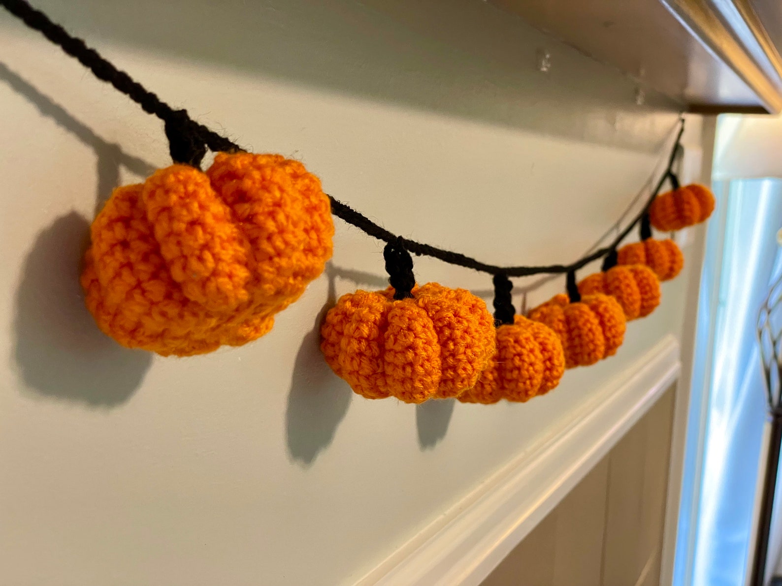 Crochet Pumpkin Plushie Chain - Mini Gourd Garland - Fall Pumpkins - 46 ...