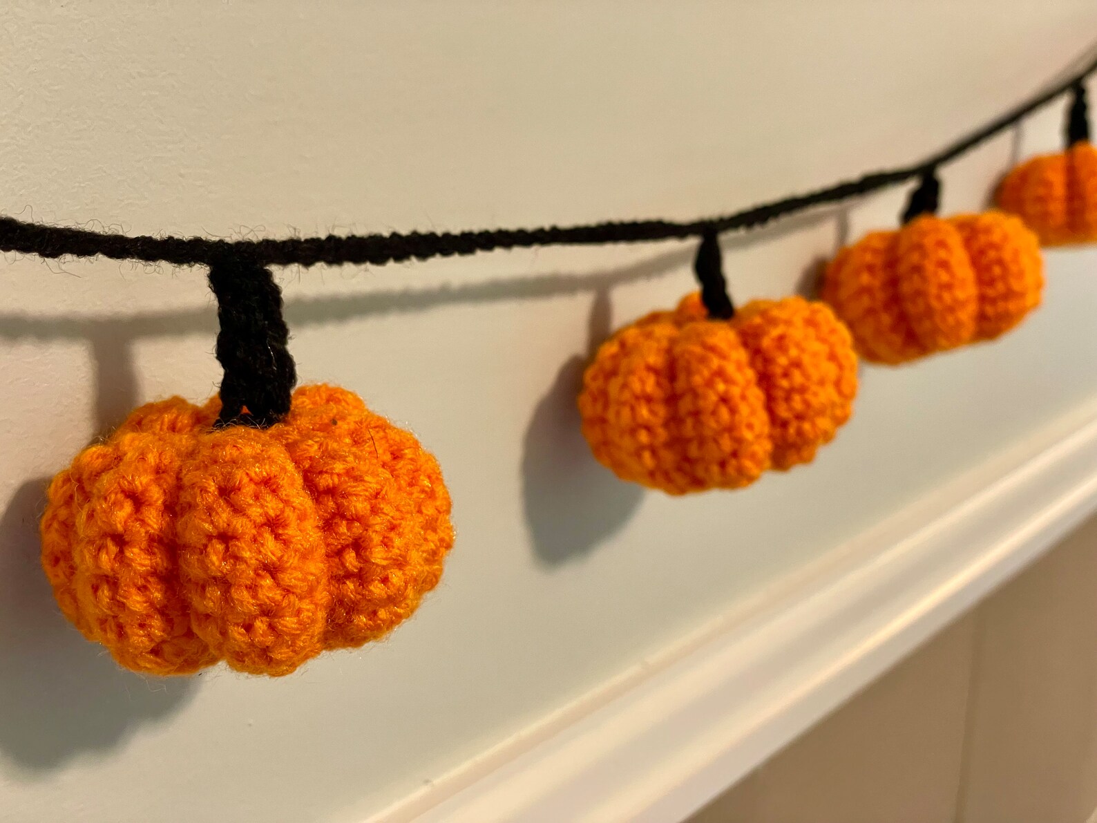 Crochet Pumpkin Plushie Chain - Mini Gourd Garland - Fall Pumpkins - 46 ...