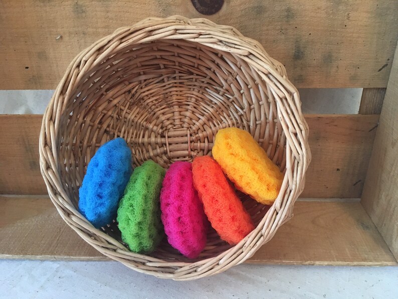 Set of 5 Nylon Net Scrubbies - Etsy