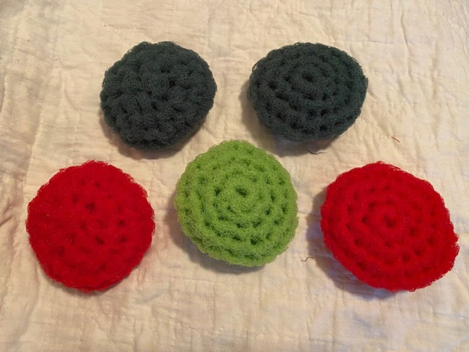 Set of 5 Nylon Net Scrubbies - Etsy