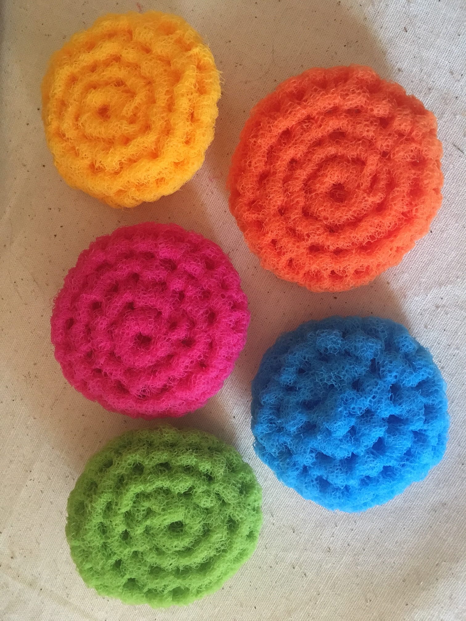 Set of 5 Nylon Net Scrubbies - Etsy