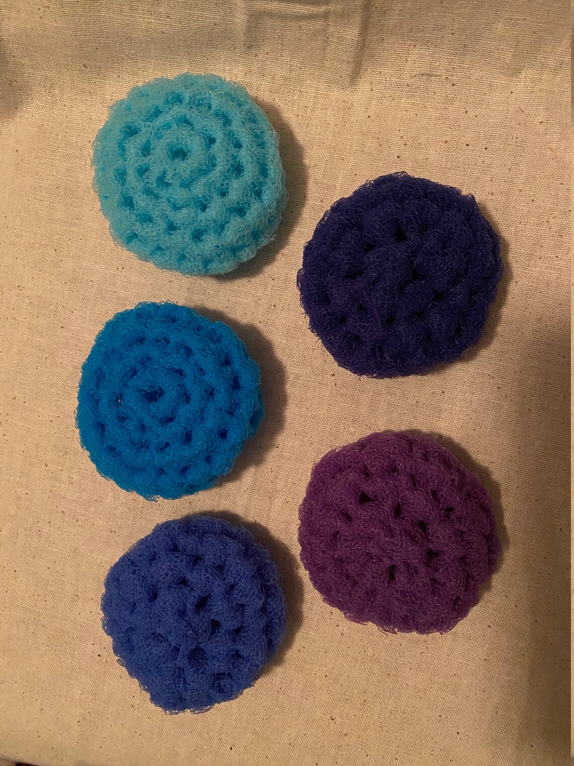 Set of 5 Nylon Net Scrubbies | Etsy