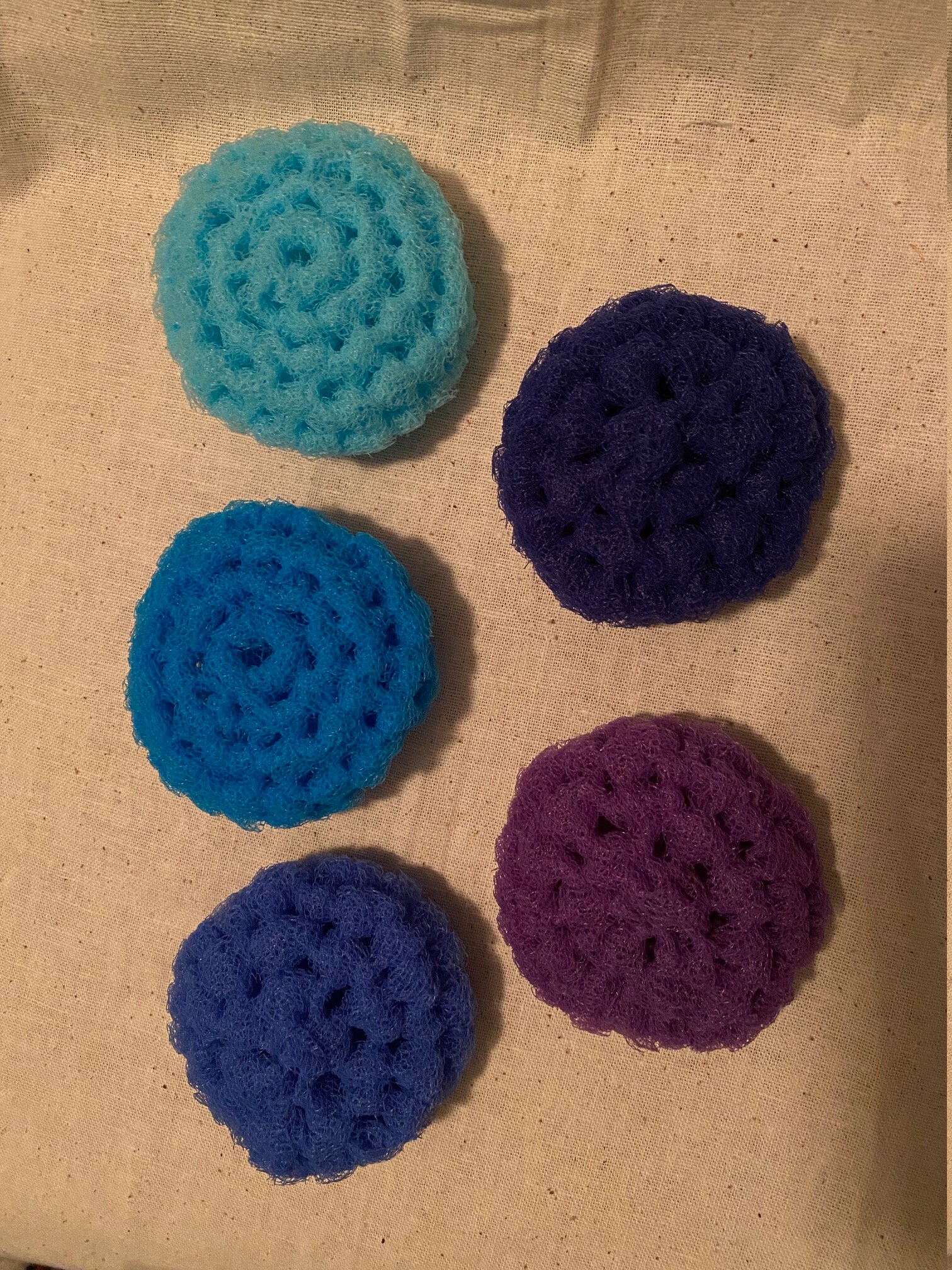 Set of 5 Nylon Net Scrubbies | Etsy