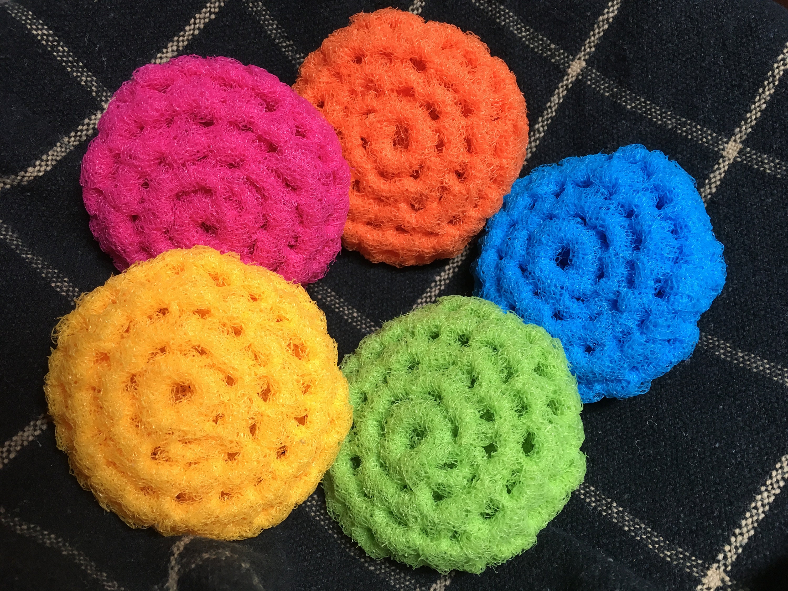 Set of 5 Nylon Net Scrubbies - Etsy