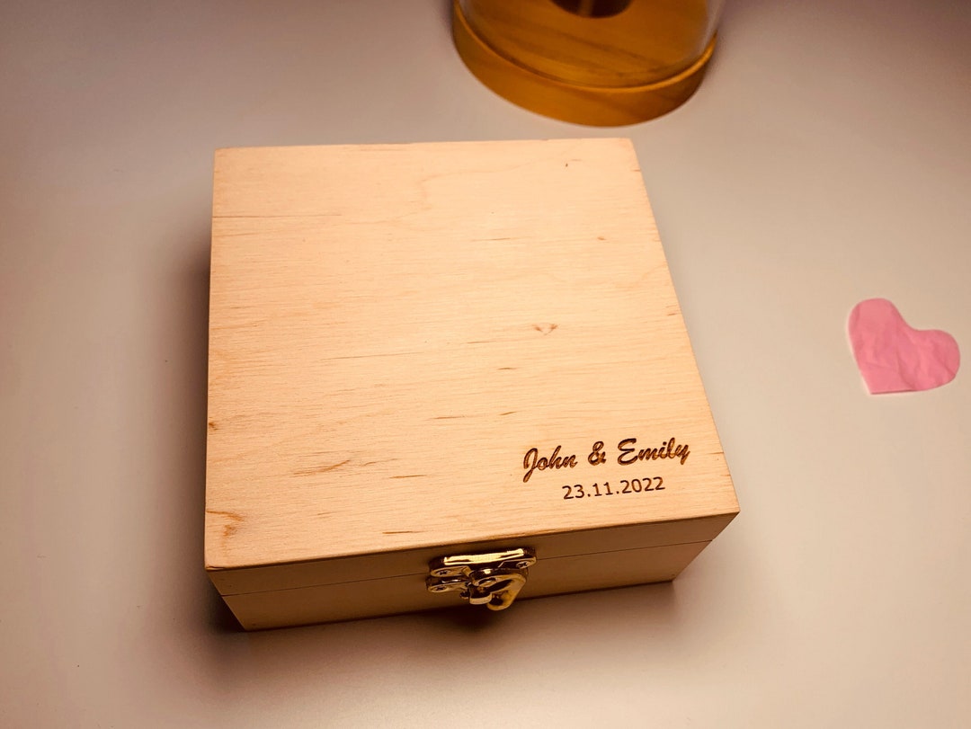 Personalized Wooden Gift Box, Custom Bridesmaid Box, Custom Groomsman ...