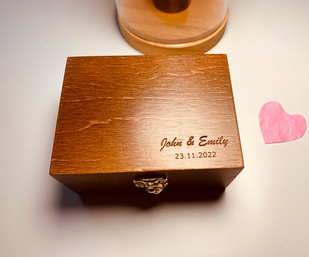 Personalized Wooden Gift Box, Custom Bridesmaid Box, Custom Groomsman ...