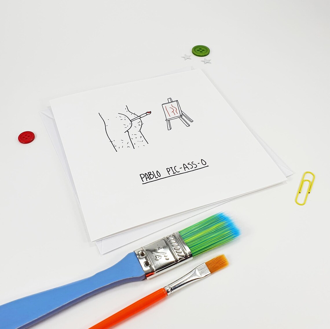 Pablo Picasso Card Birthday Card Artist Pun Card | Etsy