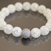 Snow Clear Quartz Bracelet Rock Crystal Bracelet Beaded - Etsy