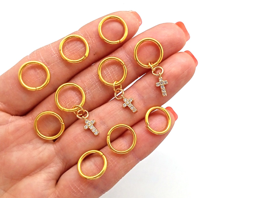 Mini Cross Hair Rings, Cross for Hair, Cross Jewelry, Hair Jewellery ...