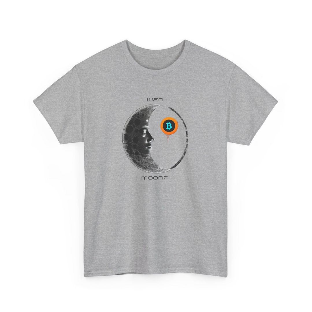 Wen Moon Crypto Moon Phases Tee to the Moon Bitcoin Graphic Bullish ...