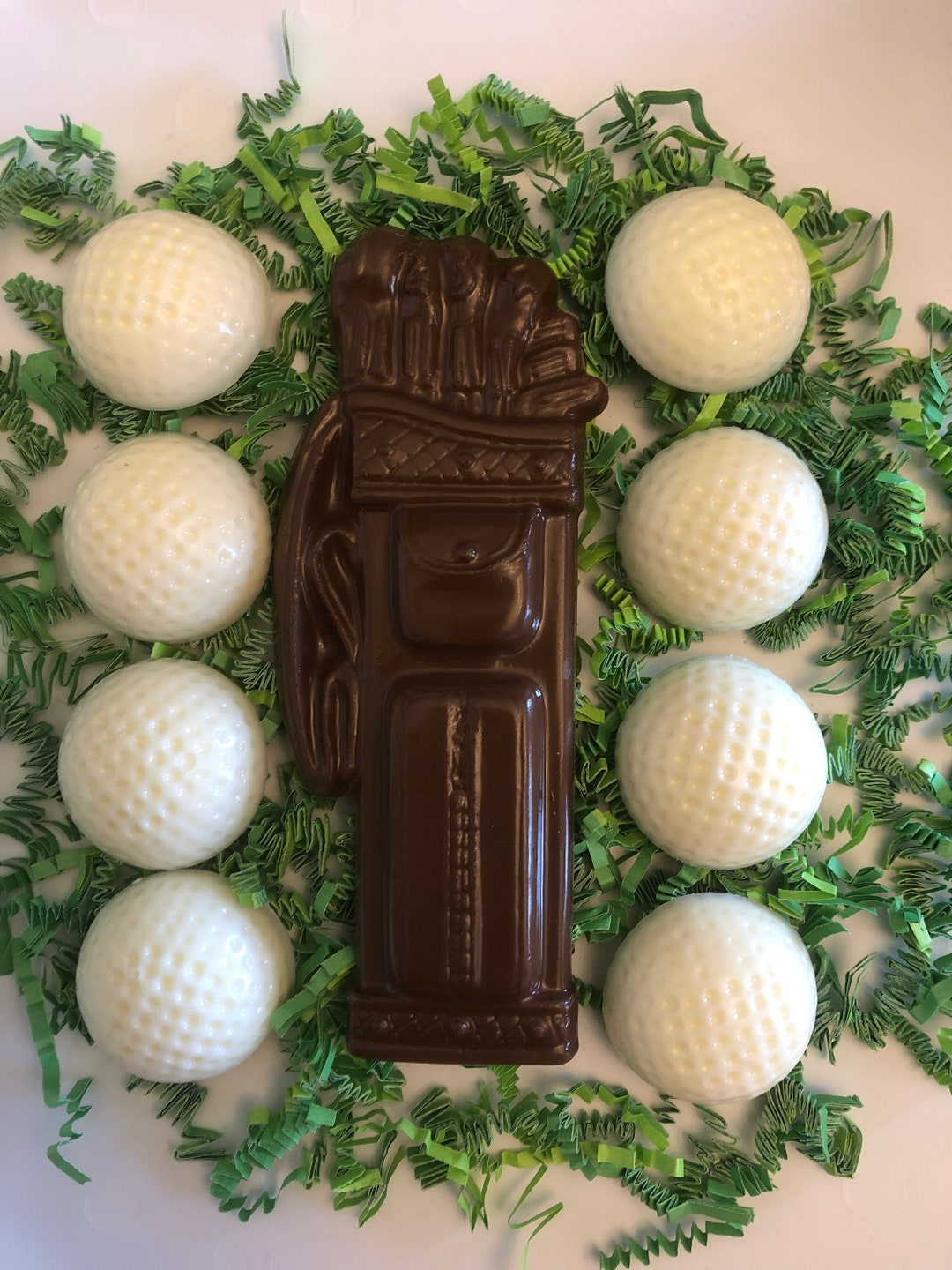 Chocolate Golf Set White Chocolate Golf Balls Easter Basket Boyfriend ...