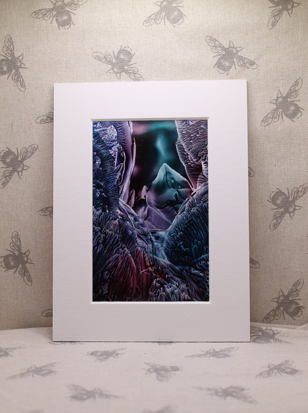 Original Encaustic Beeswax Painting. Mystical Aurora Landscape. - Etsy