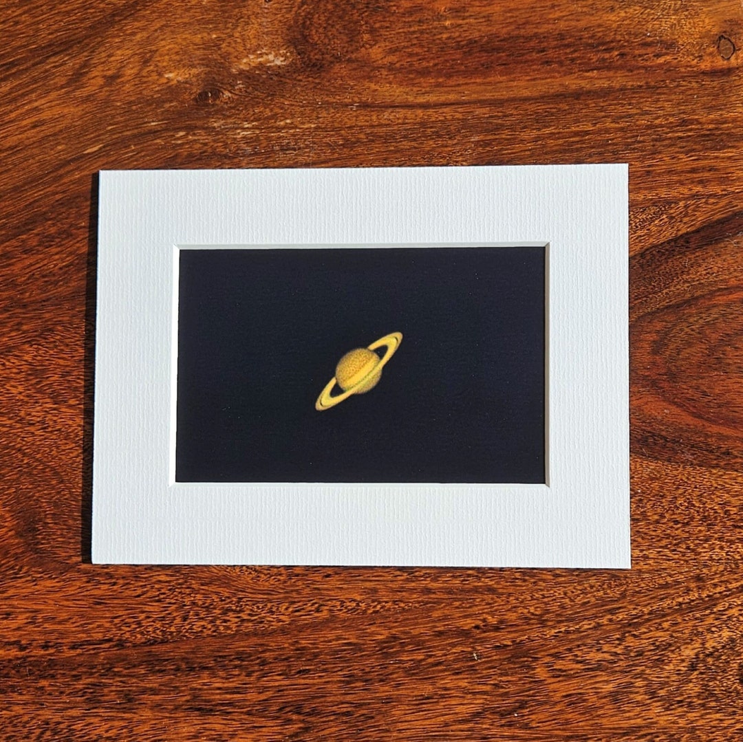 Original Saturn Photograph. Mounted Ready to Display, or Can Be Framed ...