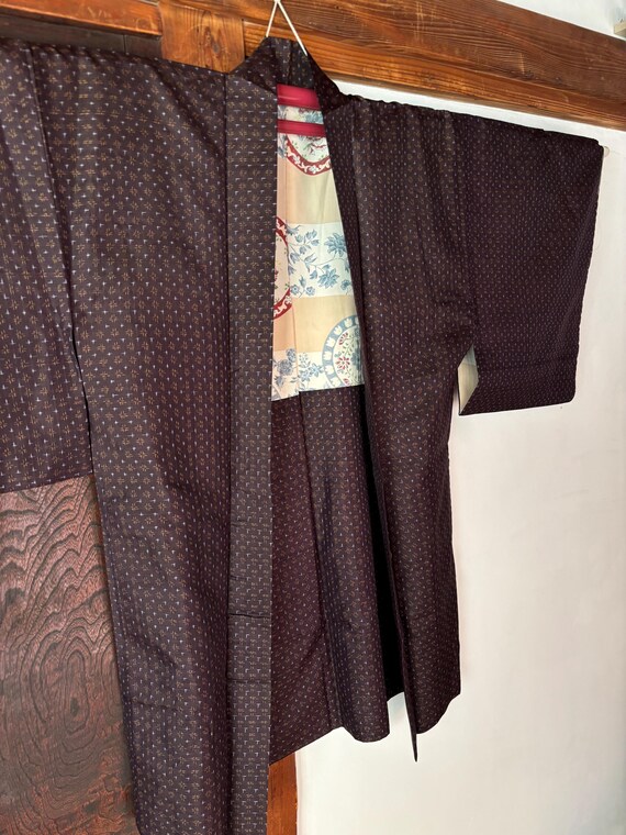1950's Vintage Japanese HAORI Kimono Gown Robe Vintag… - Gem