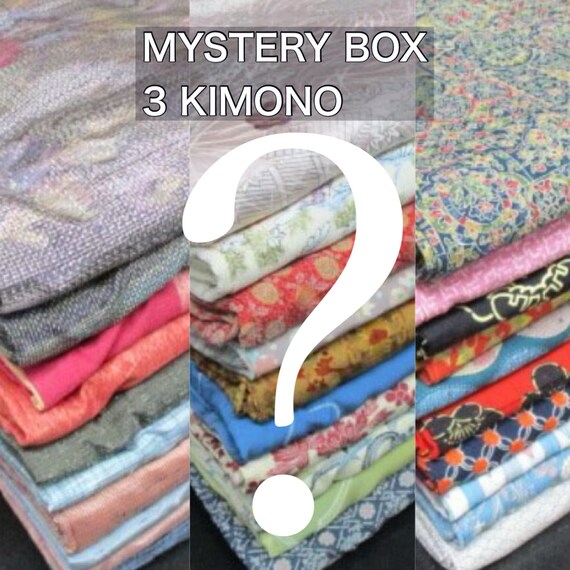 Mystery Vintage box ,3 kimono ,Random Sorting, Wholes… - Gem