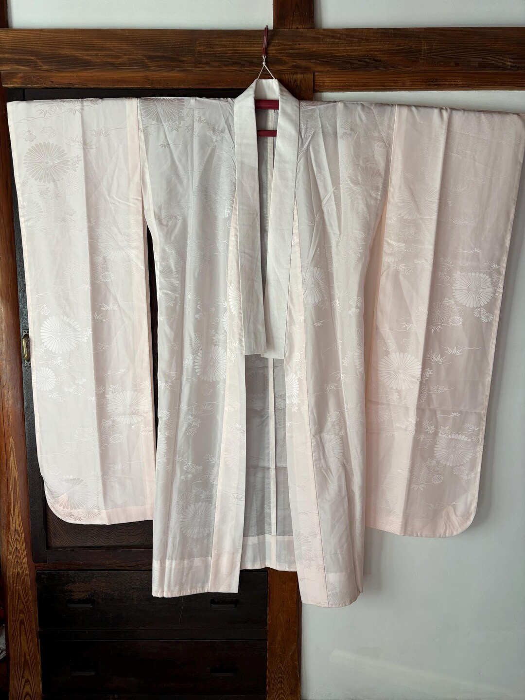 Vintage Japanese Furisode KIMONO JUBAN Antique Kimono Gown Robe ...