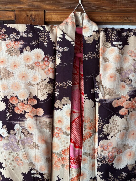 1940's Vintage Japanese HAORI Kimono Gown Robe Vintag… - Gem