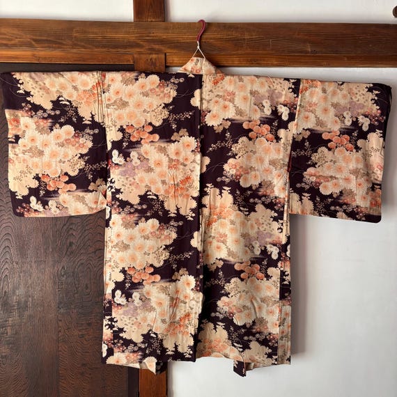1940's Vintage Japanese HAORI Kimono Gown Robe Vintag… - Gem