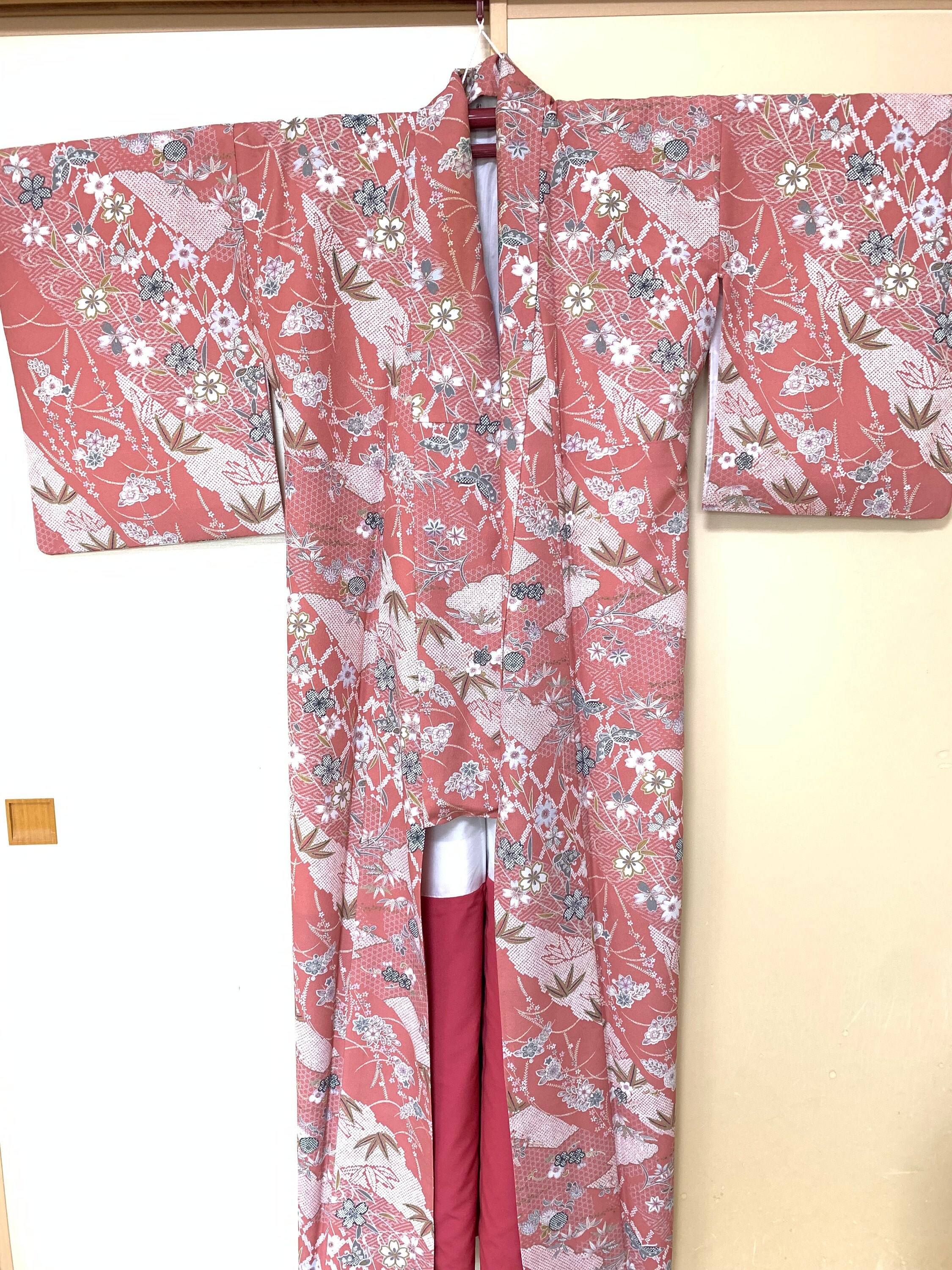 Japanische KIMONO Kimono Kleid Robe Vintage 1990 | Etsy