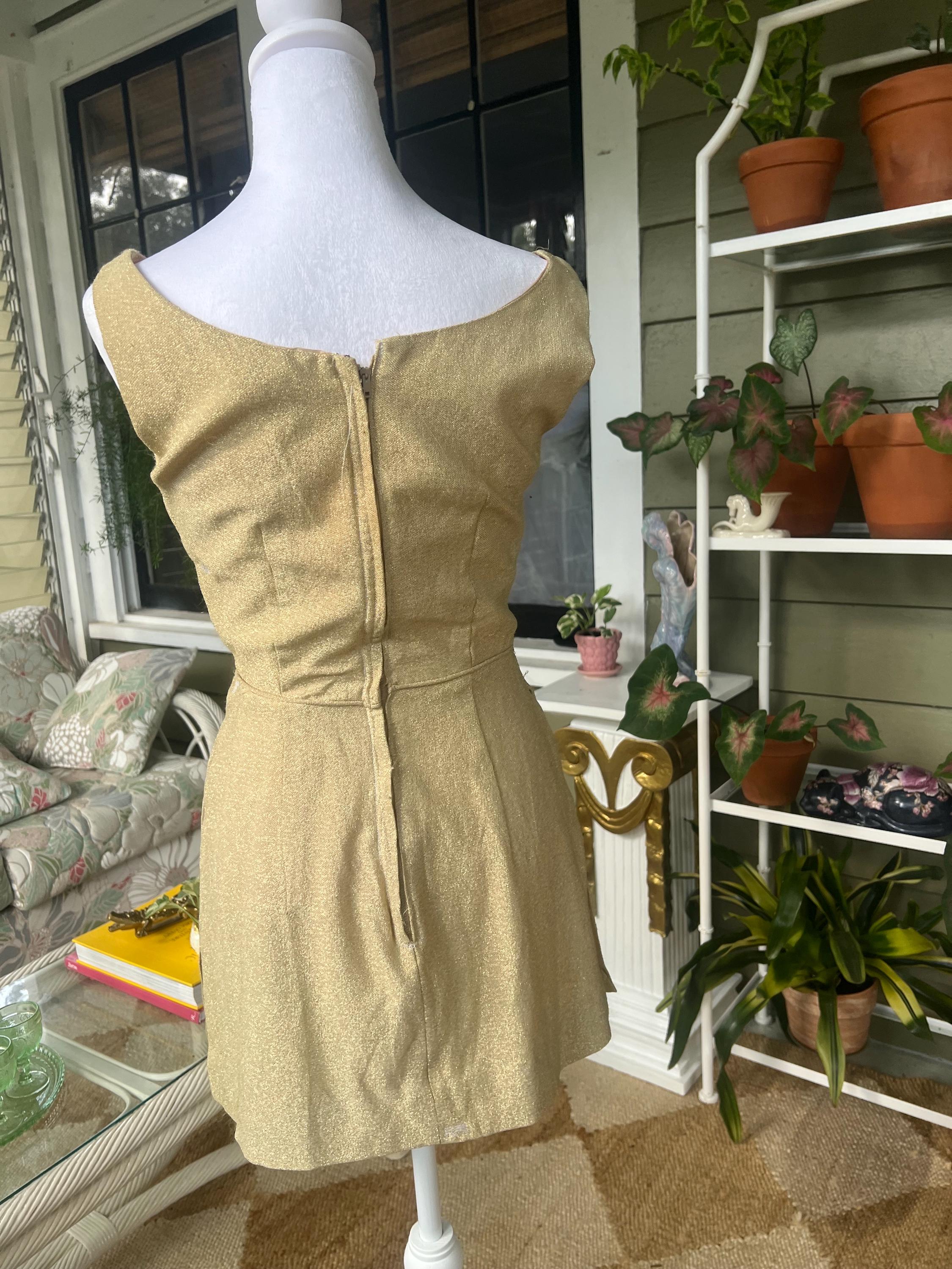 1960s Micro Mini Dress/ Tunic Gold - Etsy