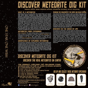 Meteorite Dig Kit: Real Space Specimens, STEM Toy - Etsy