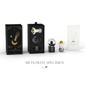 Meteorite Specimen Crystal Ball and Astronaut Model,desktop Decoration ...