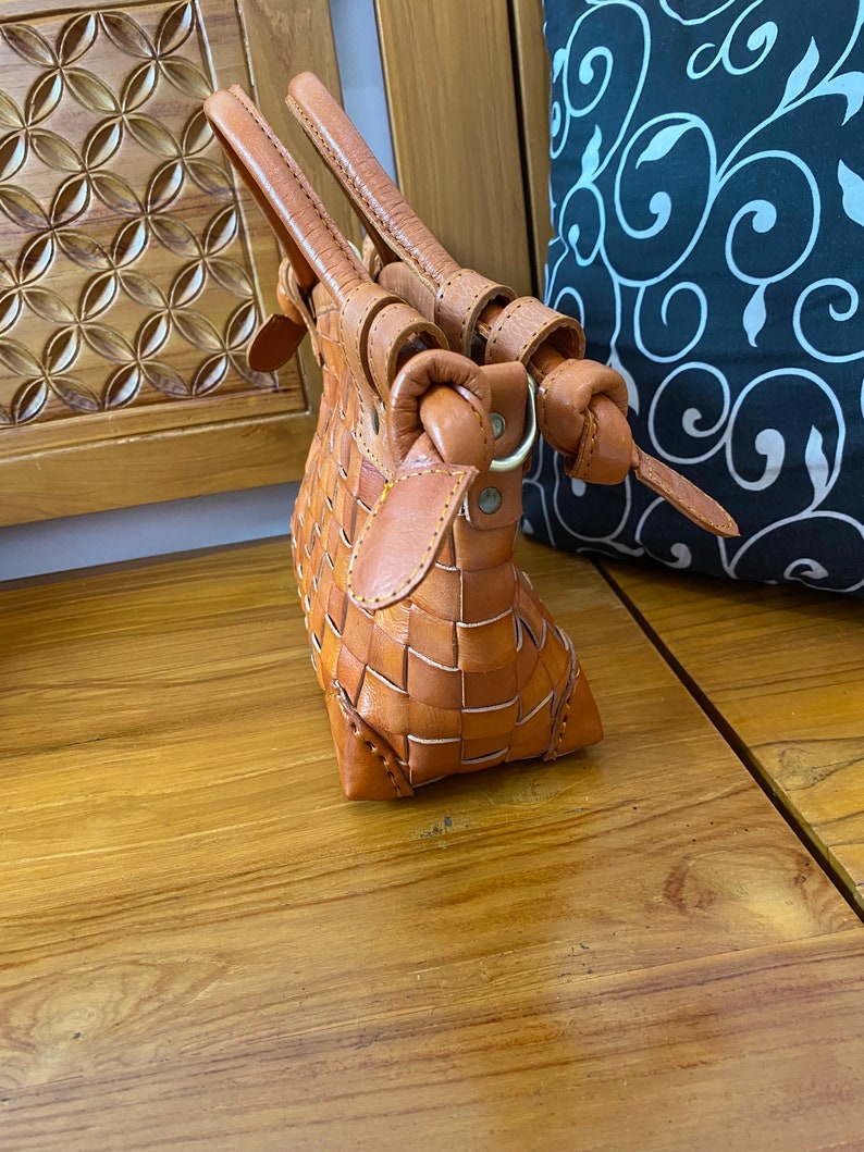 Handbag Leather, Genuine Leather Ladies Woven Crossbody Shoulder ...