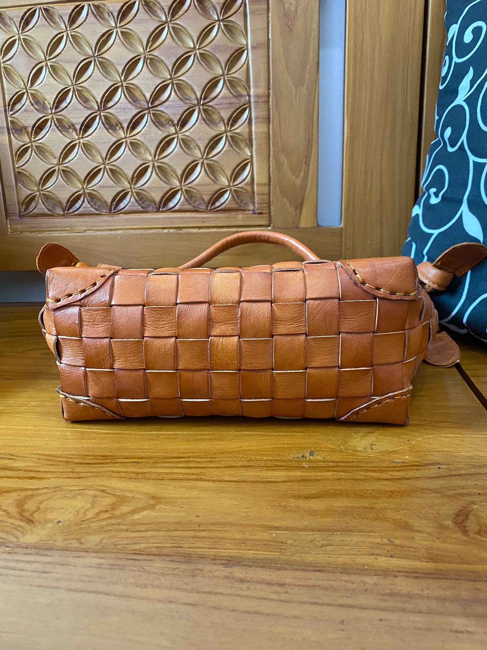 Handbag Leather, Genuine Leather Ladies Woven Crossbody Shoulder ...