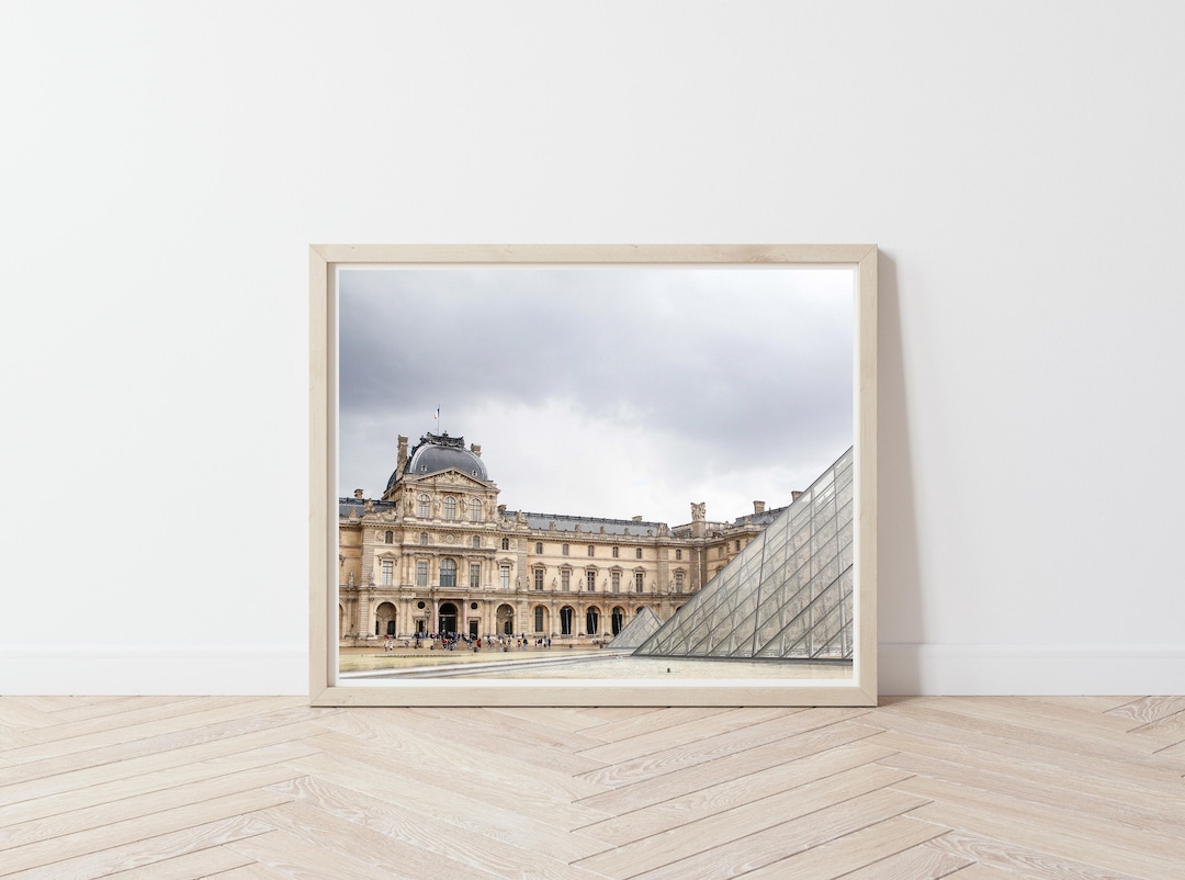 Louvre Museum Photo Print, Paris Architecture, Louvre Print Wall Art ...