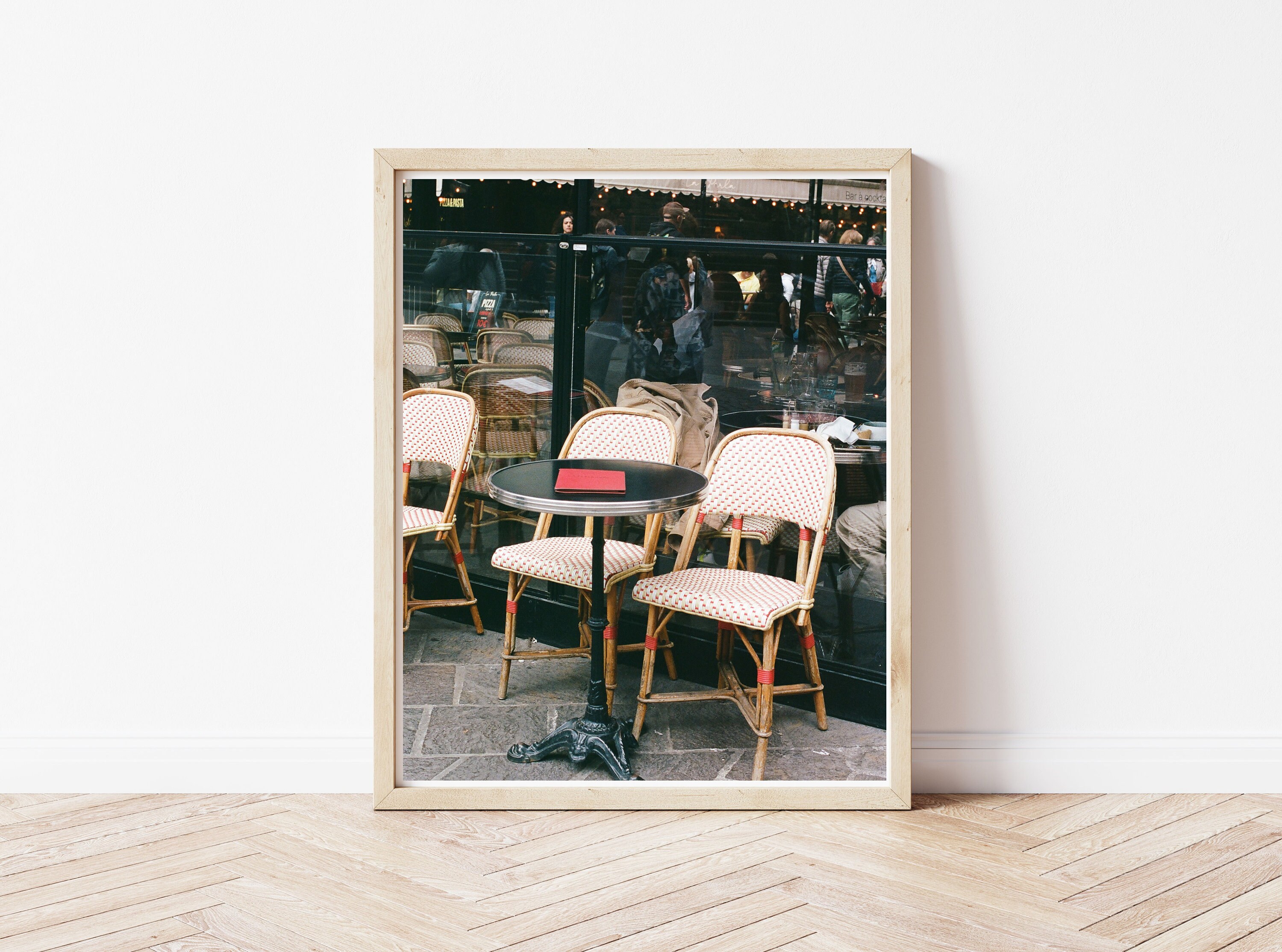Paris Film Photography, Red Cafe Chairs Print, Paris Film Photo, 5x7 ...