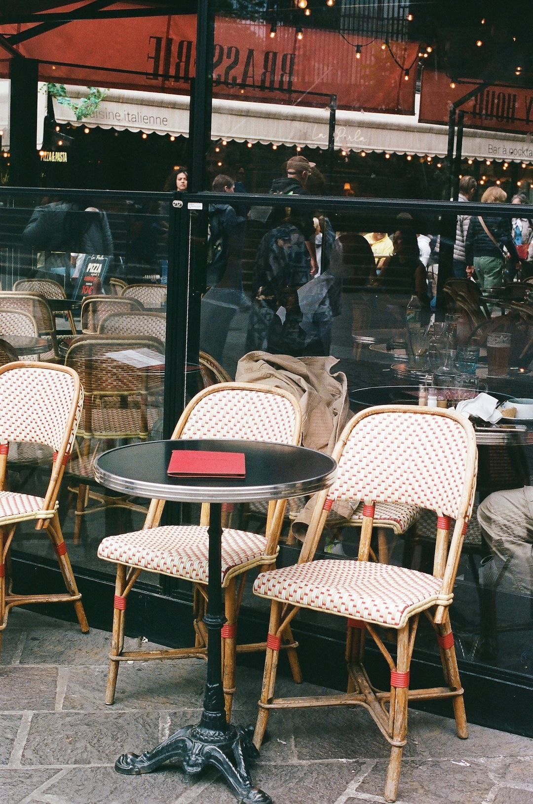 Paris Film Photography, Red Cafe Chairs Print, Paris Film Photo, 5x7 ...