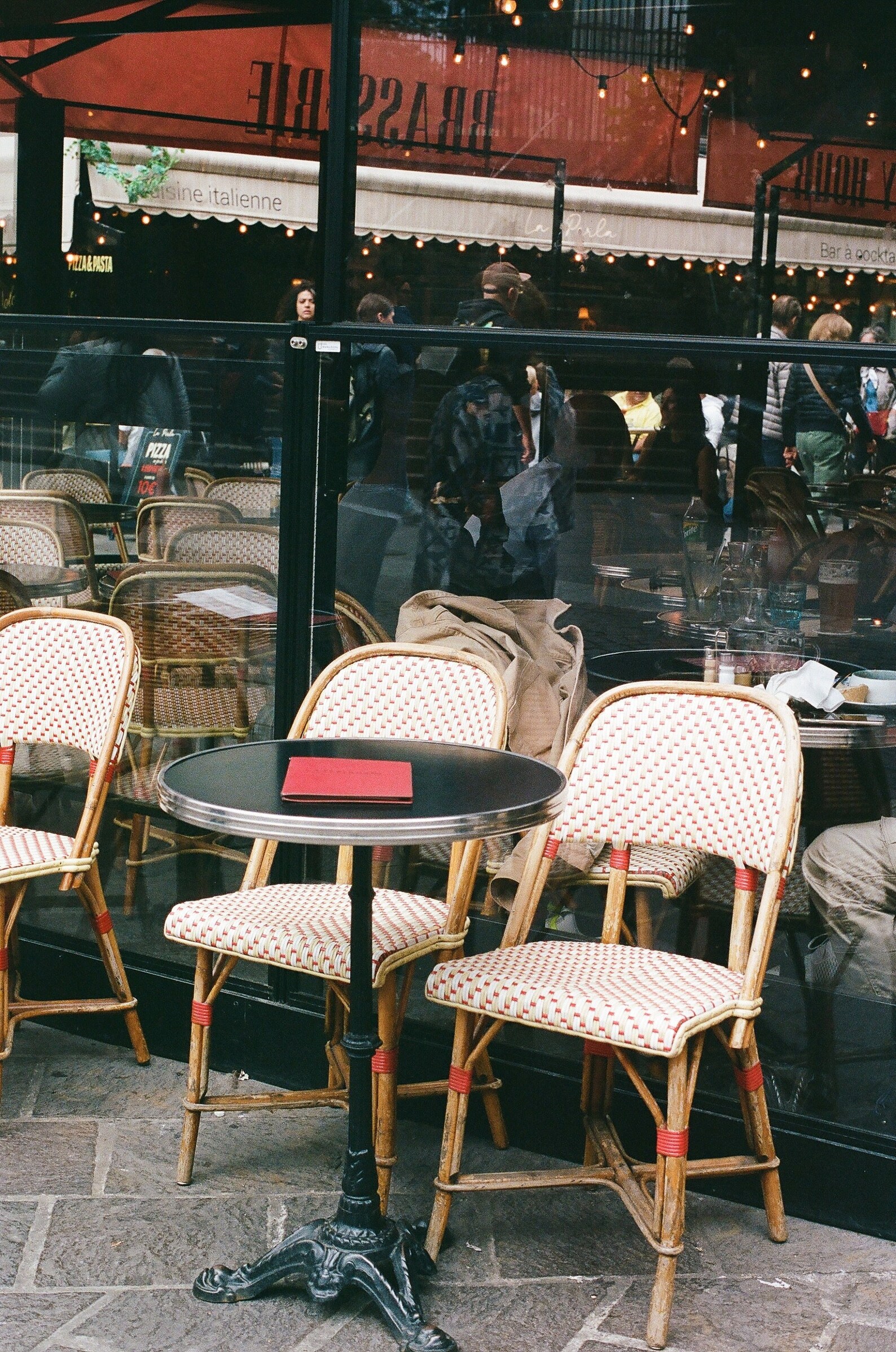 Paris Film Photography, Red Cafe Chairs Print, Paris Film Photo, 5x7 ...