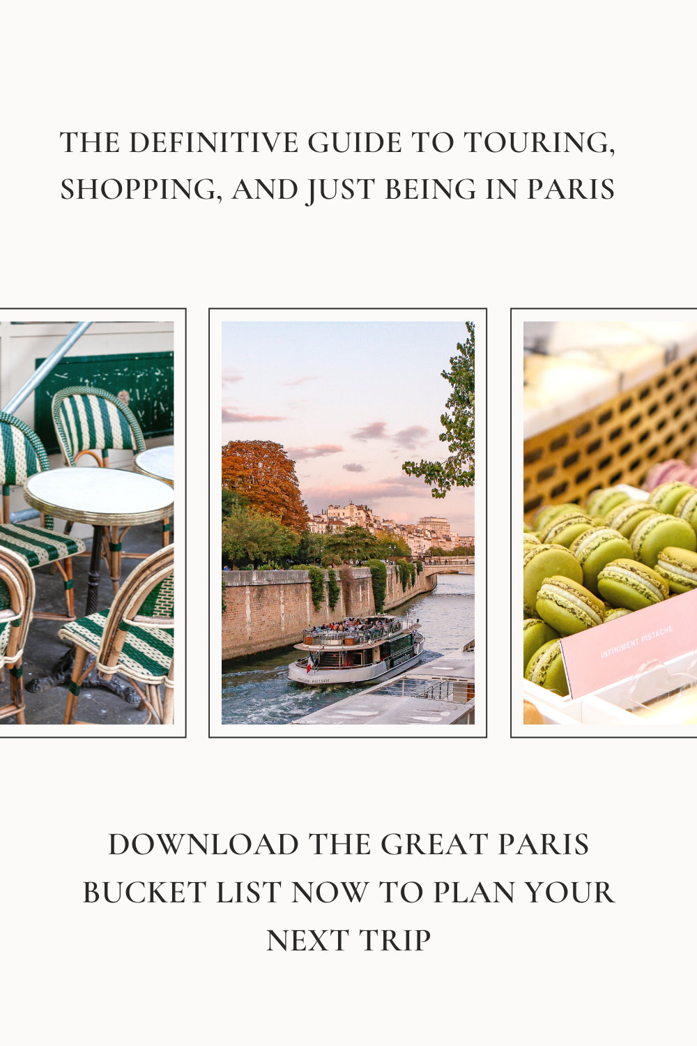 The Great Paris Bucket List Instant Download, Paris Travel Guide ...