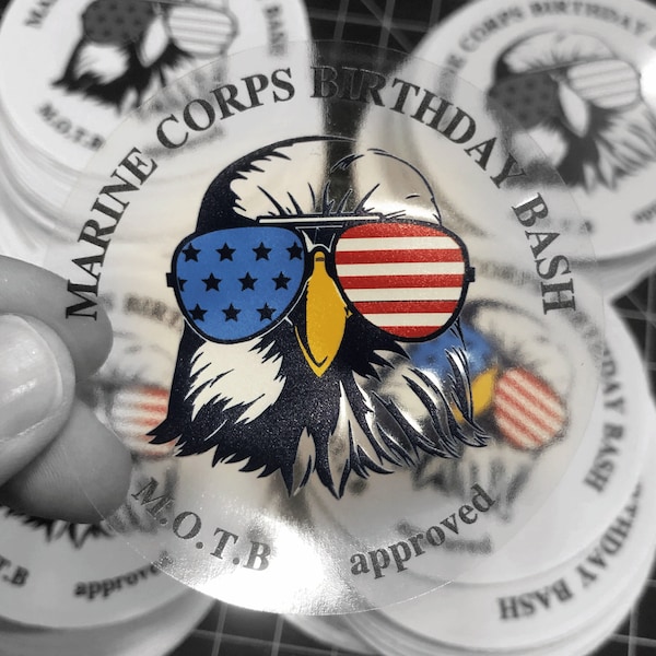 Custom Vinyl Stickers Die Cut Die Cut Clear Clear - Etsy